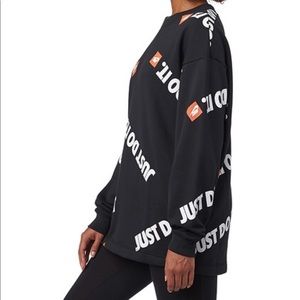 Nike | Tops | Nwt Nike Logo Sticker Crew | Poshmark